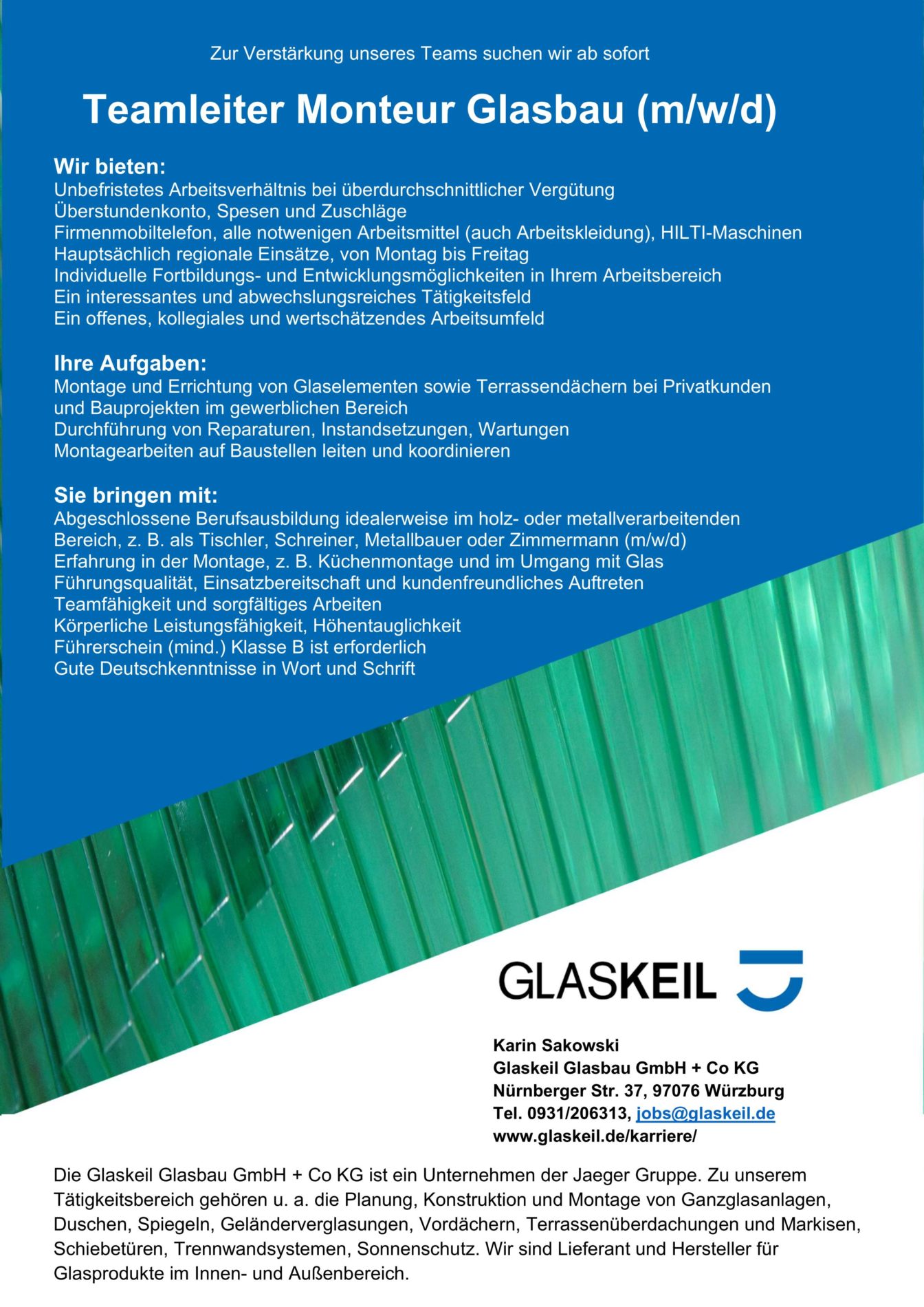 Karriere › Glaskeil